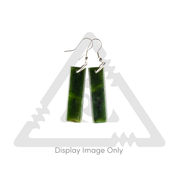 Small Square Roimata Earrings – Authentic Ngāi Tahu Pounamu